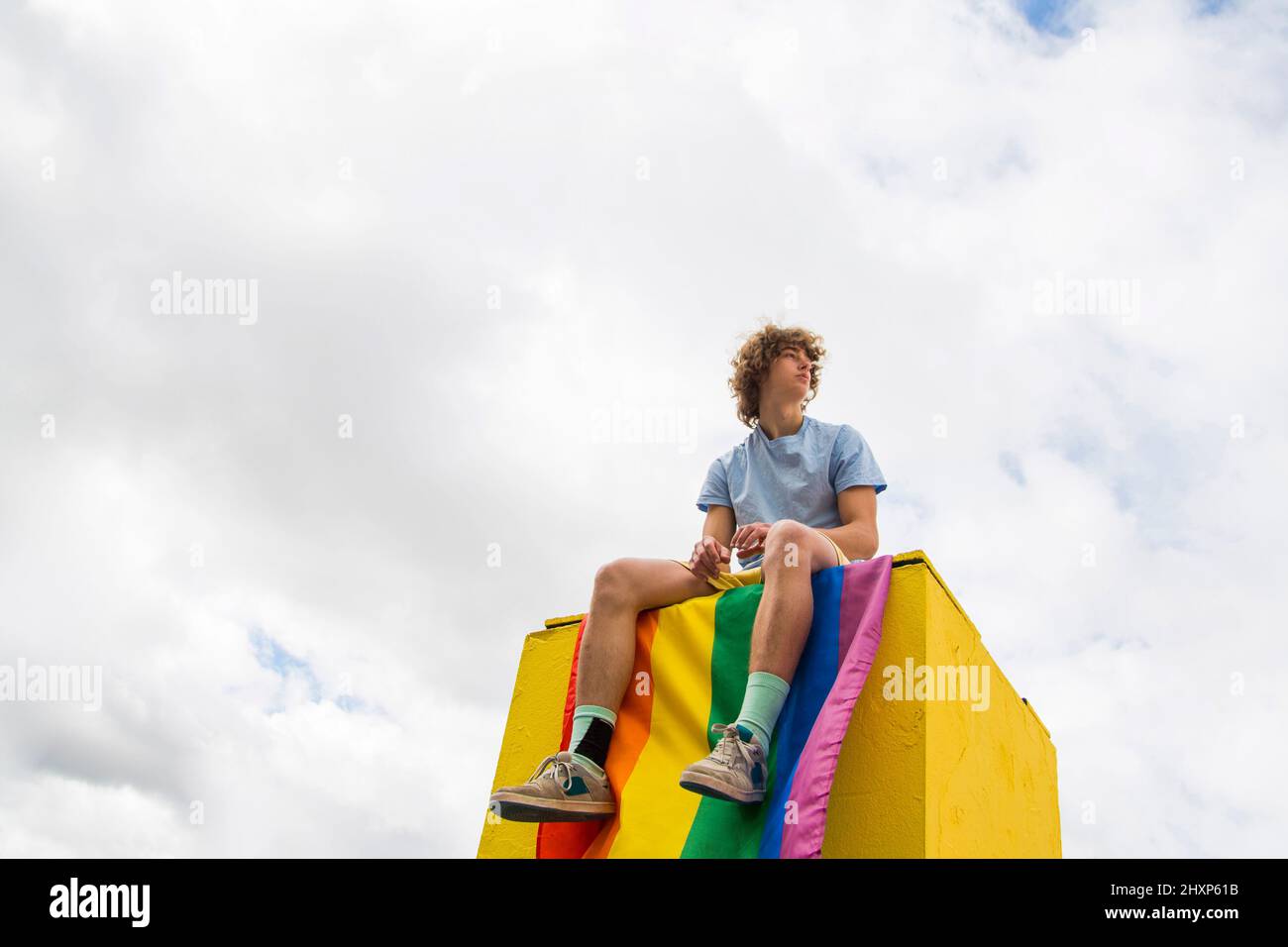 Inclusive pride flag hi-res stock photography and images - Alamy