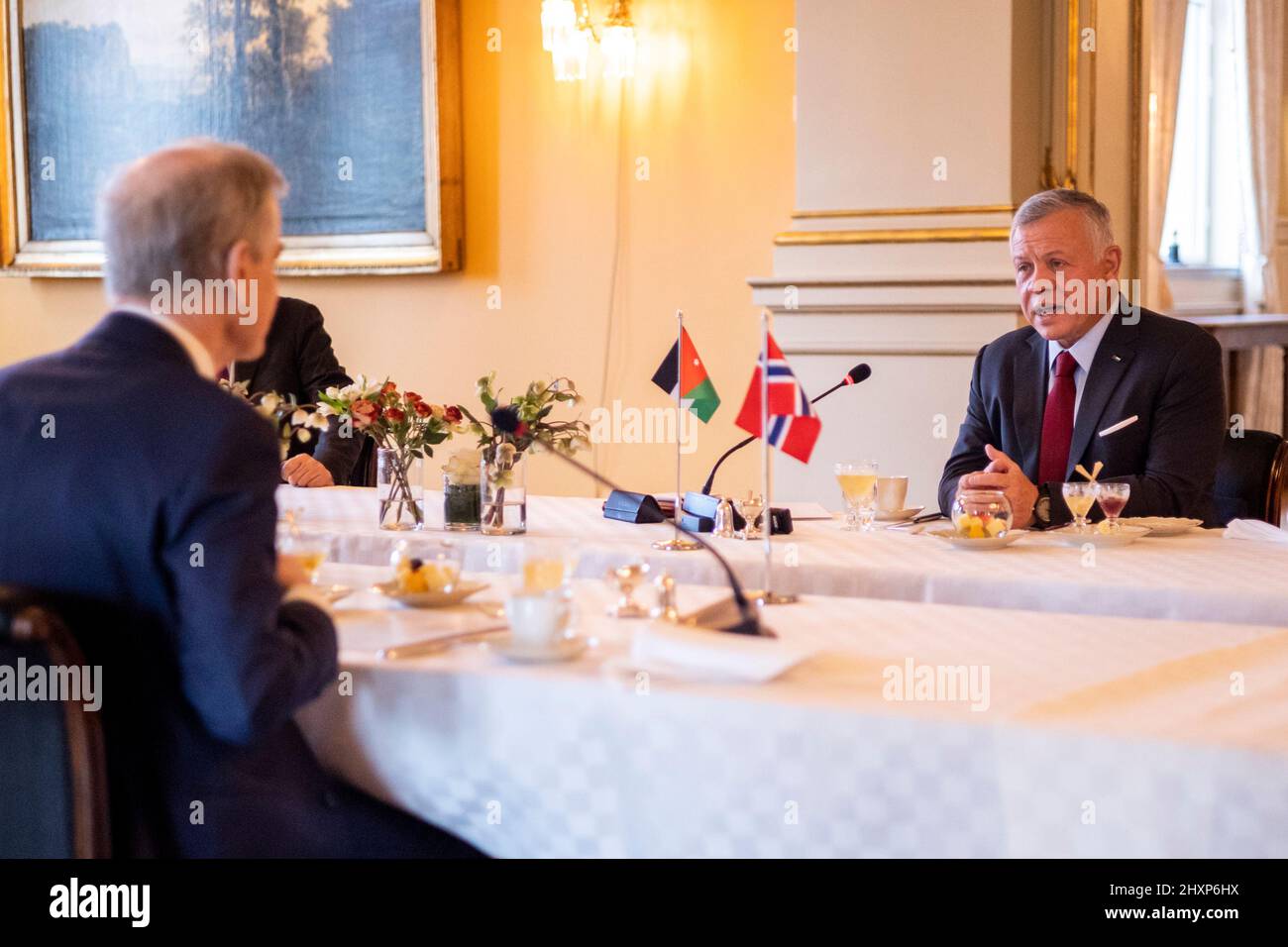 Oslo 20220313.Norway's Prime Minister Jonas Gahr Støre (Stoere) meets ...