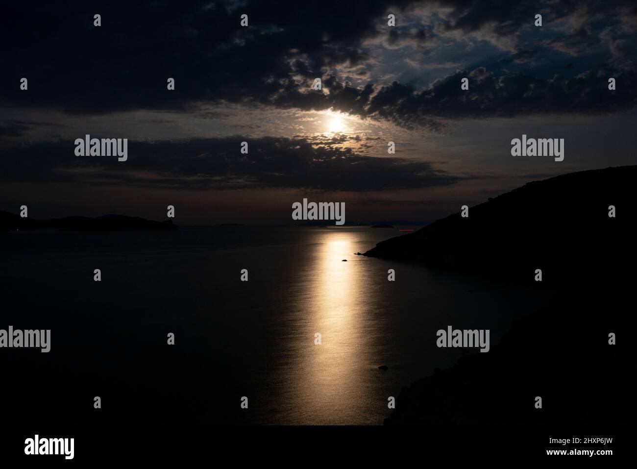 Night falling on greek hi-res stock photography and images - Alamy