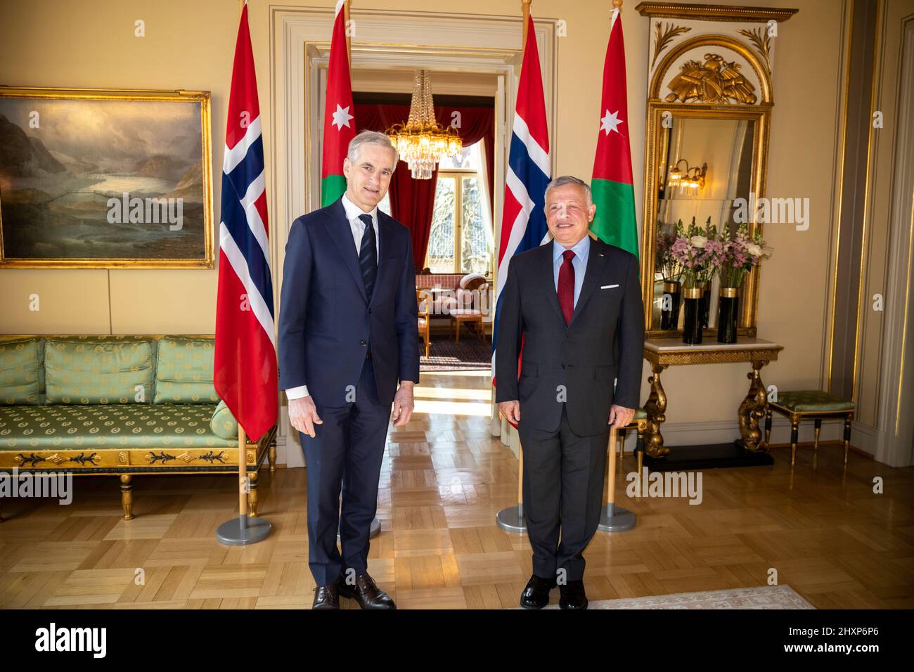 Oslo 20220313.Norway's Prime Minister Jonas Gahr Støre (Stoere) meets ...