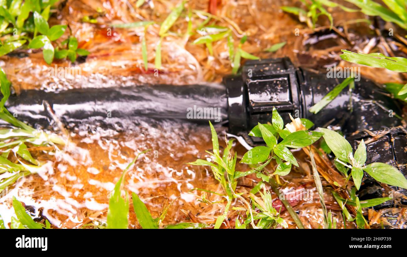 Broken water pipe hi-res stock photography and images - Alamy