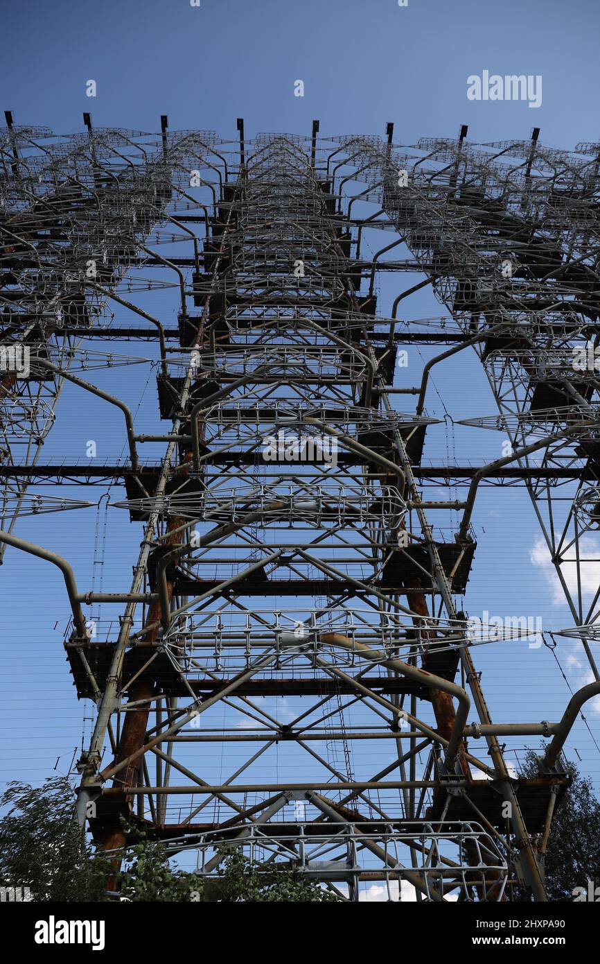 Duga Radar in Chernobyl Exclusion Zone, Chernobyl, Ukraine Stock Photo ...
