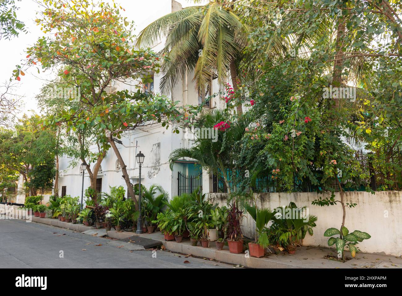 Pondicherry, India - 12 March 2022: Police Headquarters in Dumas Street ...