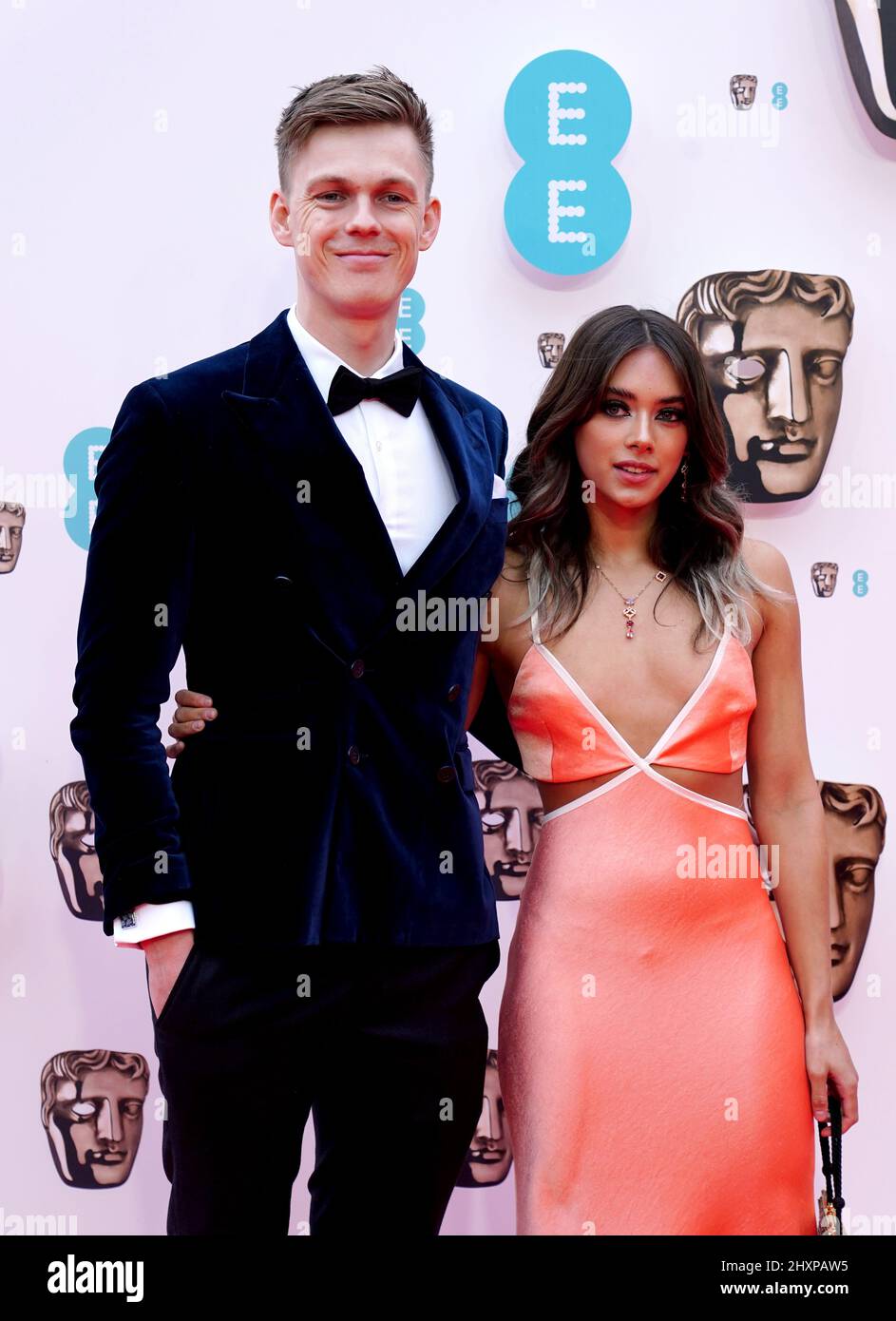Caspar Lee and Ambar Driscoll attending the 75th British Academy Film ...