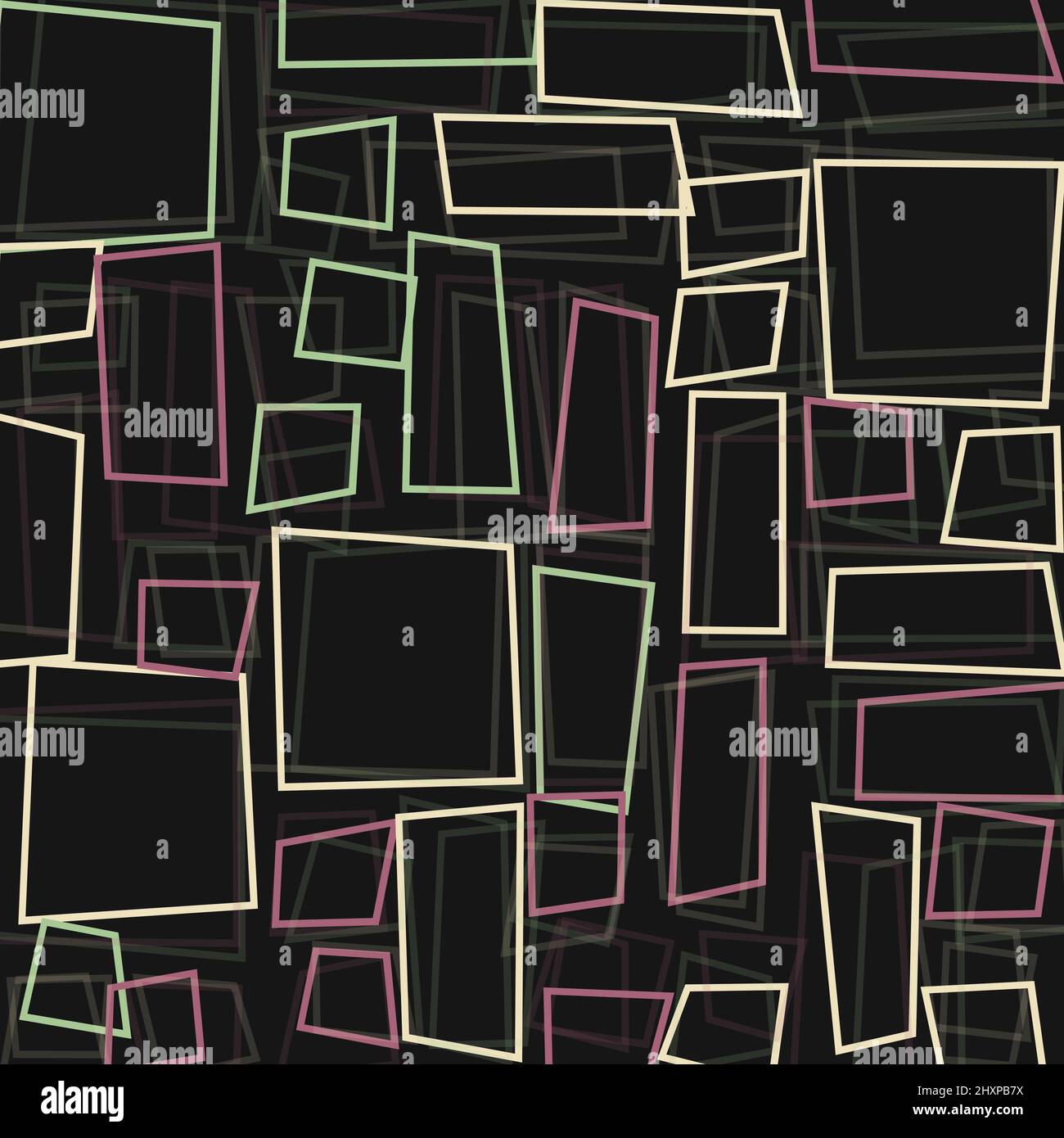 Abstract Offset Quads generative art background art illustration Stock ...