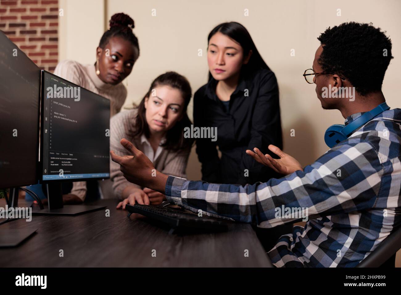 Confused puzzled cyber security expert requesting team help to identify ...