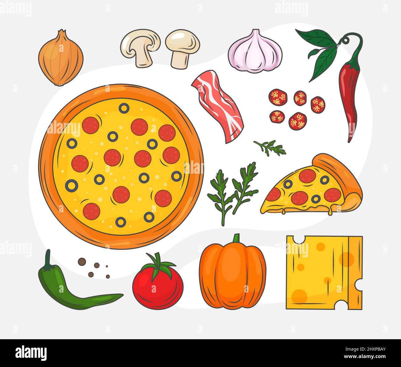 Cooking pizza concept Stock Vector Image & Art - Alamy
