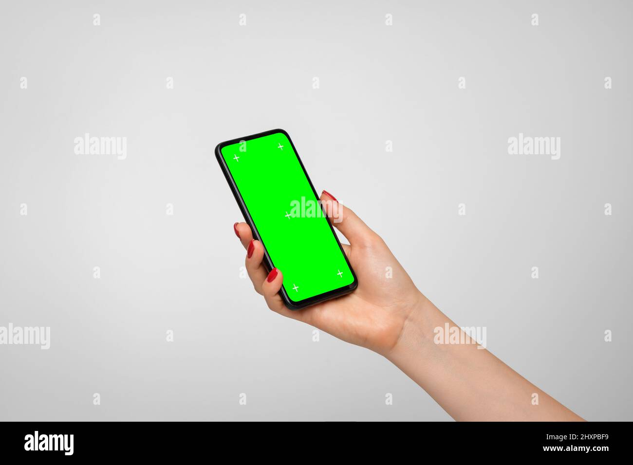 Green screen smartphone hand using hi-res stock photography and images ...