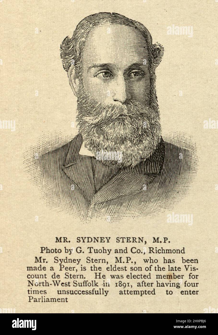 Sydney James Stern, 1st Baron Wandsworth, JP (1844 – 10 February 1912 ...