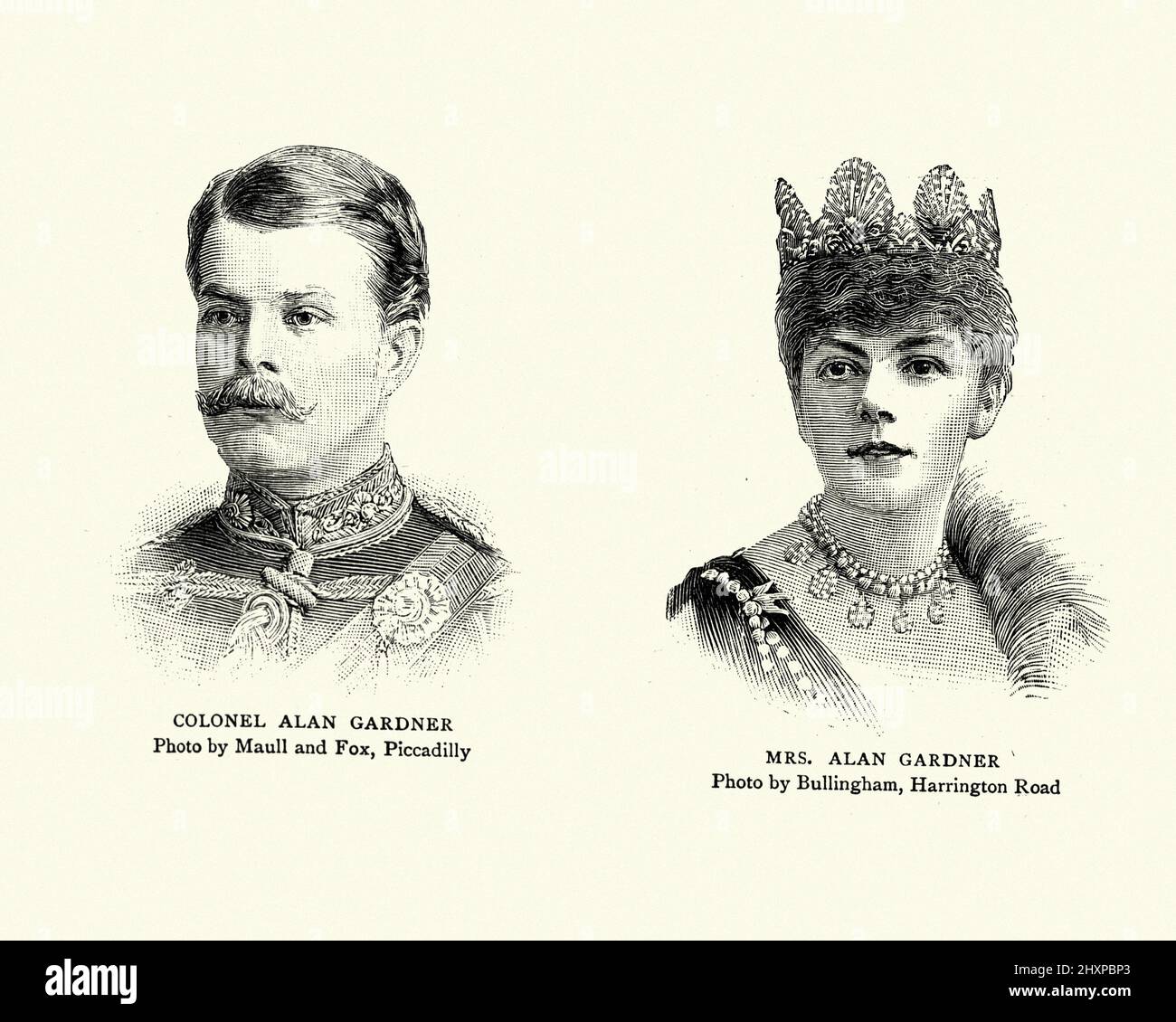 Colonel Alan Gardner and Mrs Alan Gardner, arthor of Rifle and spear ...
