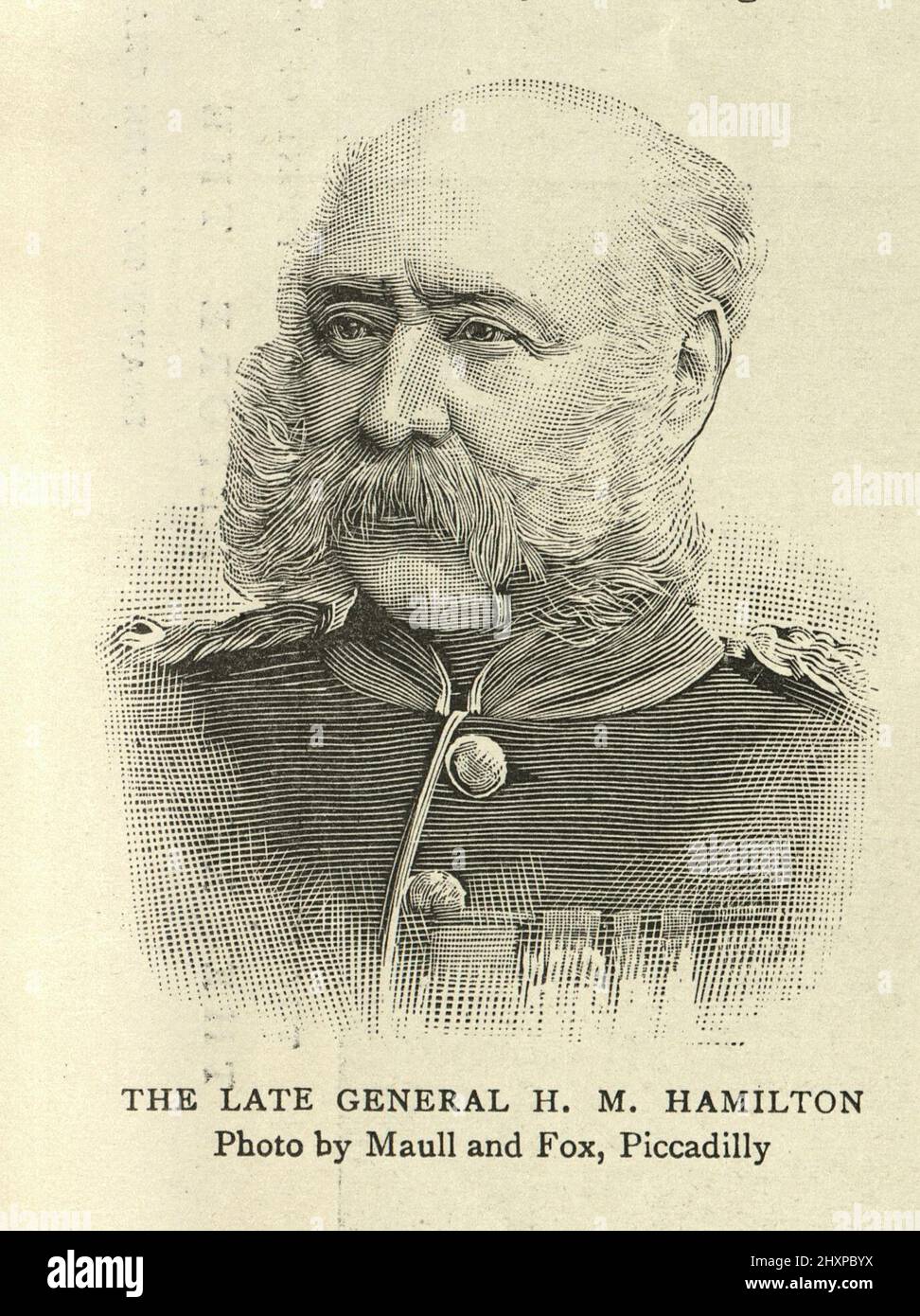 British General H M Hamilton, 1895, 19th Century Stock Photo - Alamy