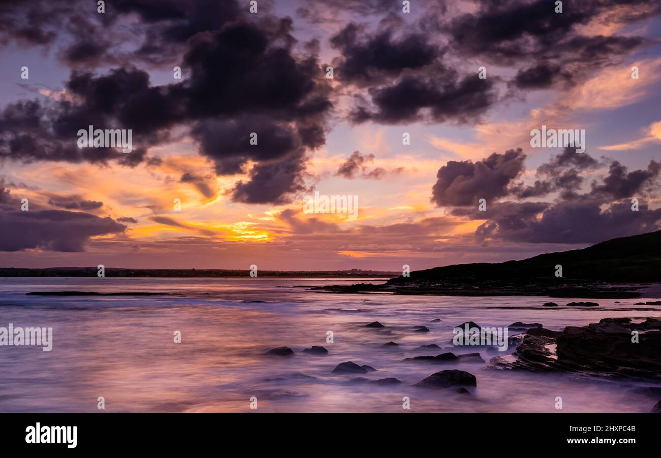 Sunset Scape of Cronulla View at Potter Point Stock Photo - Alamy