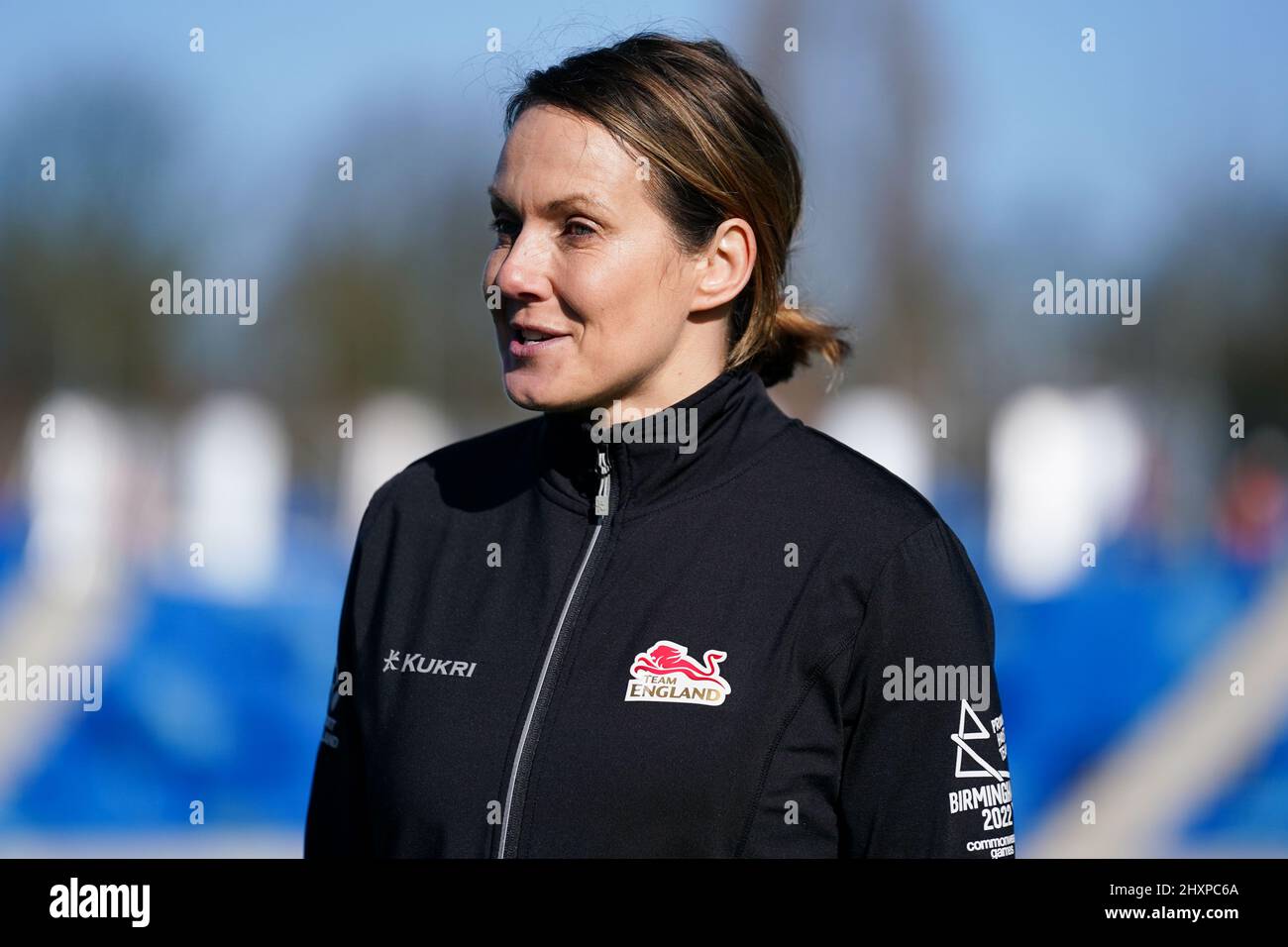 Kelly Sotherton (former heptathlete) speaks to media at the Alexander ...
