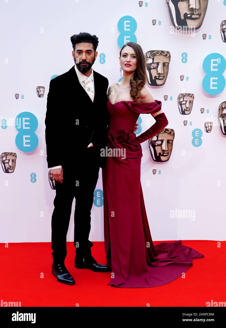 Ray Panthaki and Hester Ruoff attending the 75th British Academy Film ...
