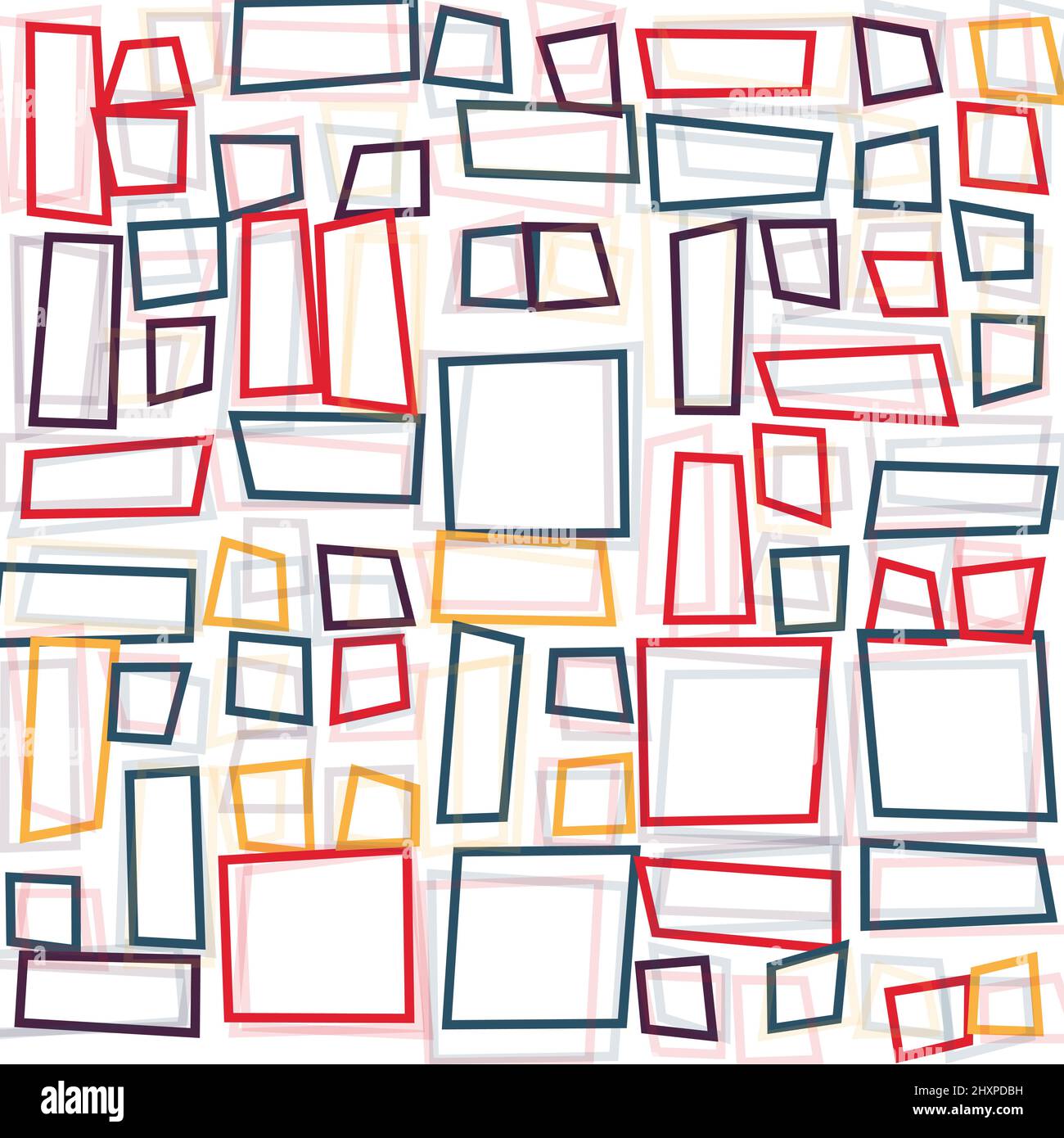 Abstract Offset Quads generative art background art illustration Stock ...