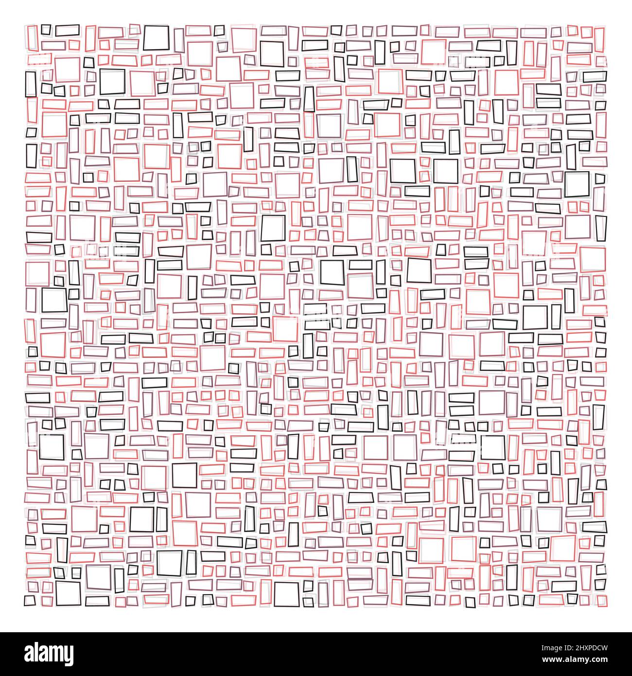 Abstract Offset Quads generative art background art illustration Stock ...