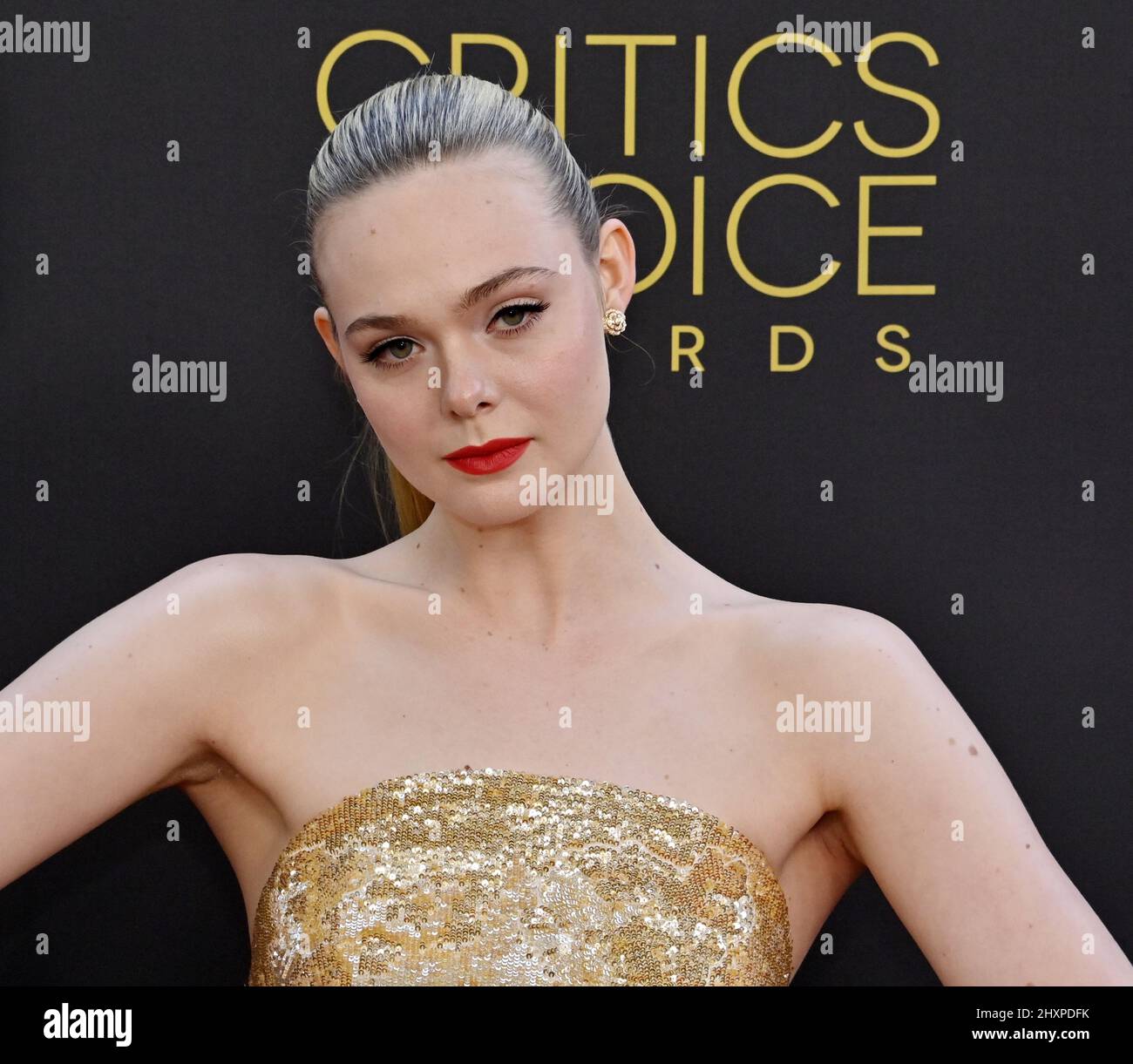 Los Angeles United States 14th Mar 2022 Elle Fanning Attends The