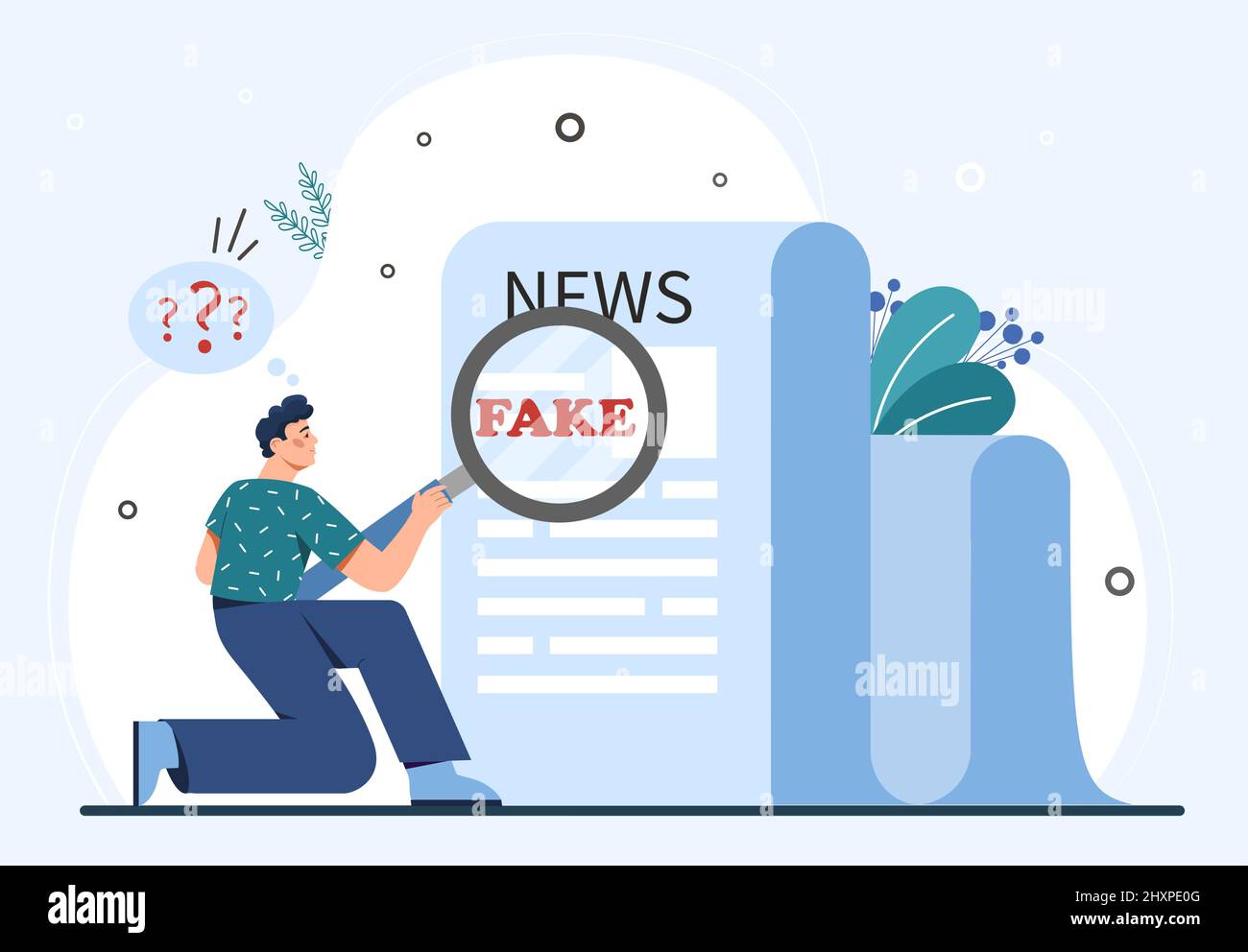 Concept of fake news Stock Vector Image & Art - Alamy