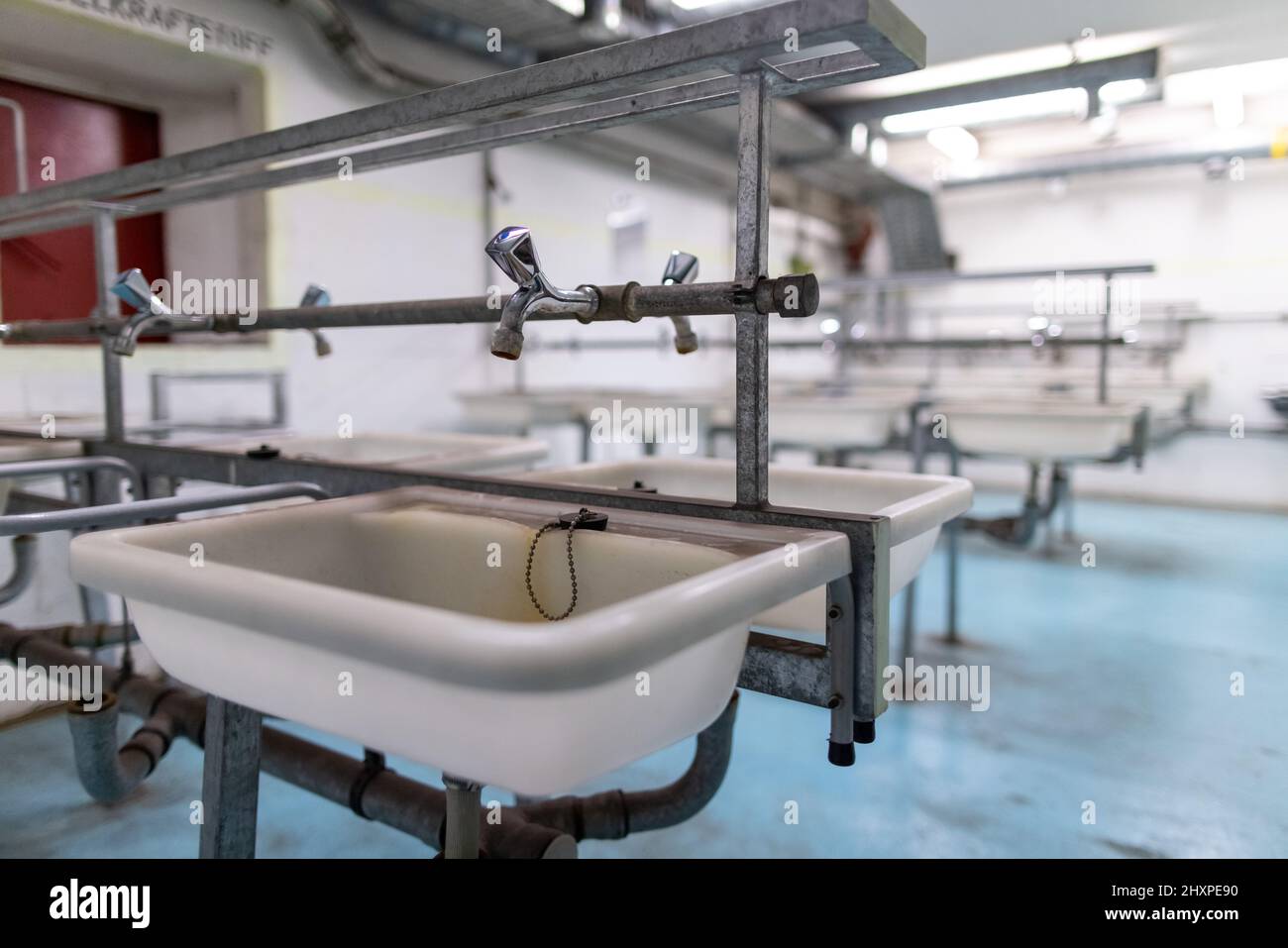 Nuremberg, Germany. 13th Mar, 2022. The sanitary facilities with ...