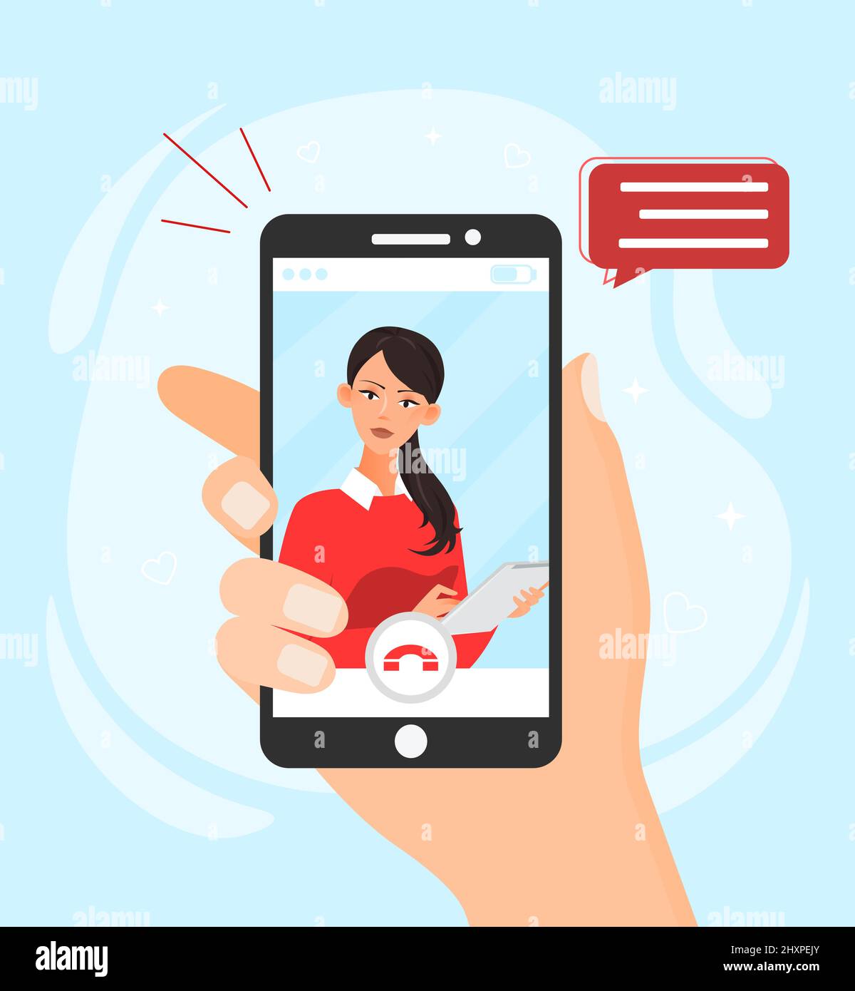 Girl call hand sign Stock Vector Images - Alamy