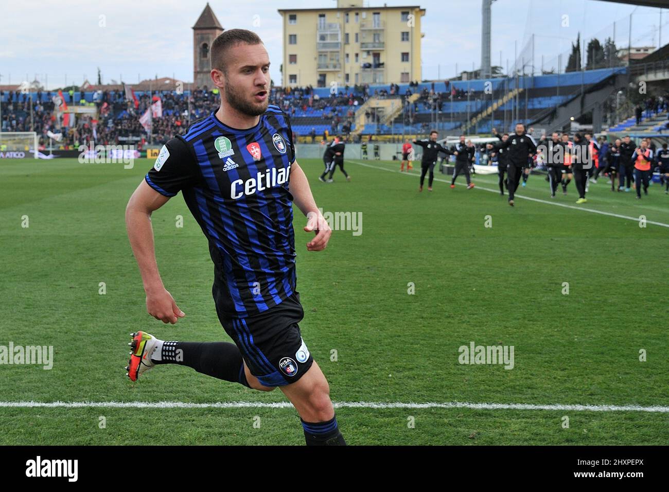 Arena Garibaldi, Pisa, Italy, March 13, 2022, George Puscas (Pisa ...