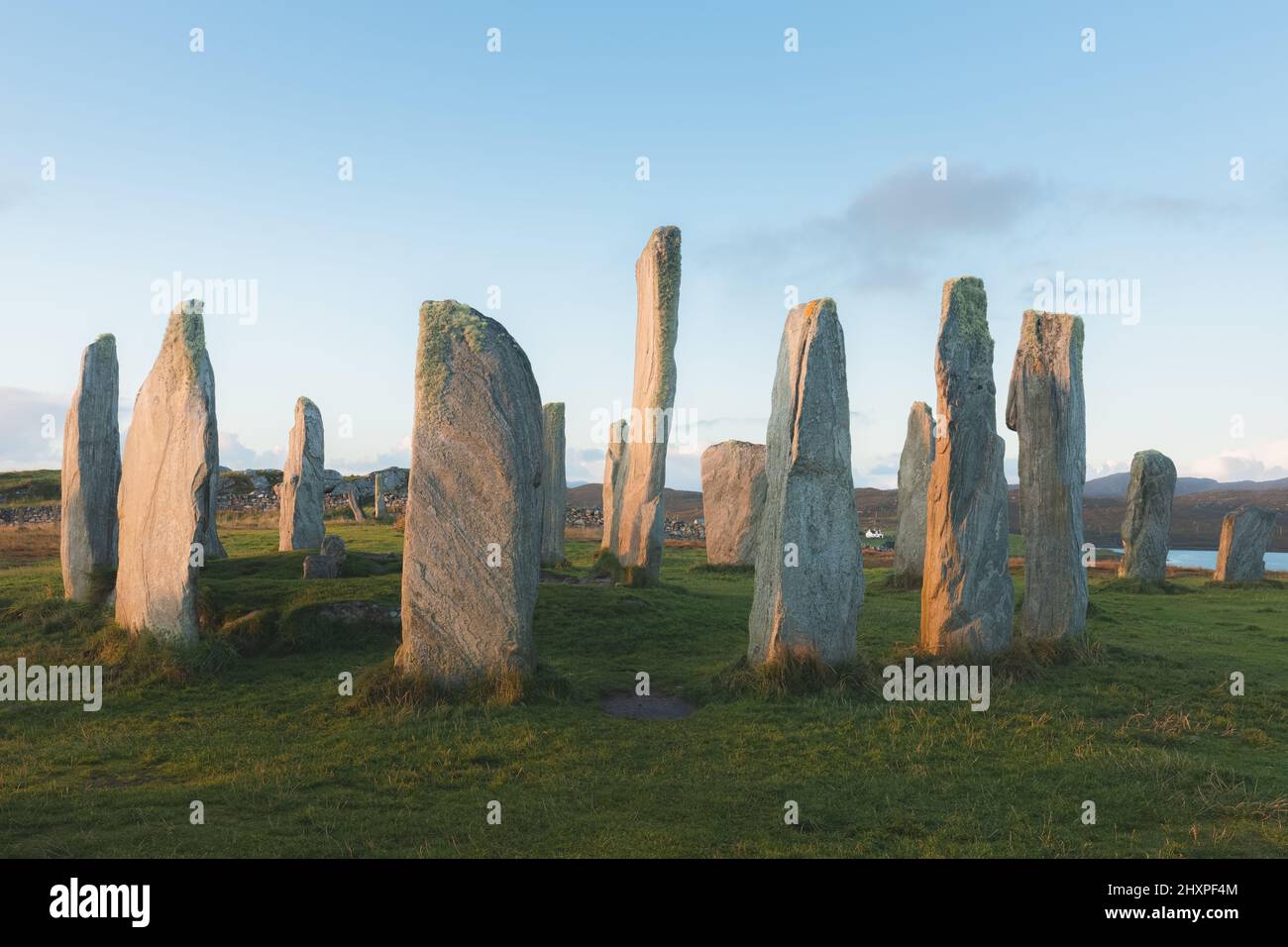 The historic site of Callanish Standing Stones, a Neolithic stone ...