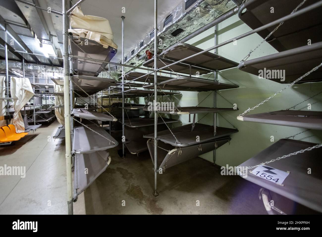 Nuremberg, Germany. 13th Mar, 2022. The recreation and sleeping room in ...