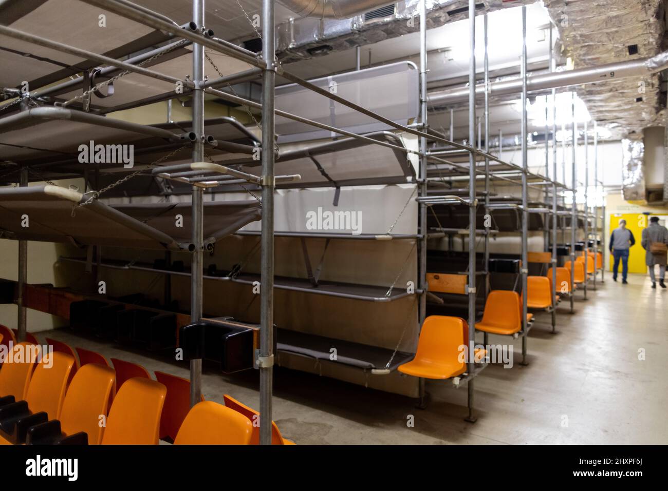 Nuremberg, Germany. 13th Mar, 2022. A recreation and sleeping room in ...