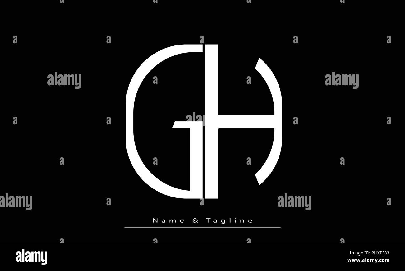 Alphabet letters Initials Monogram logo GH , HG Stock Vector Image ...