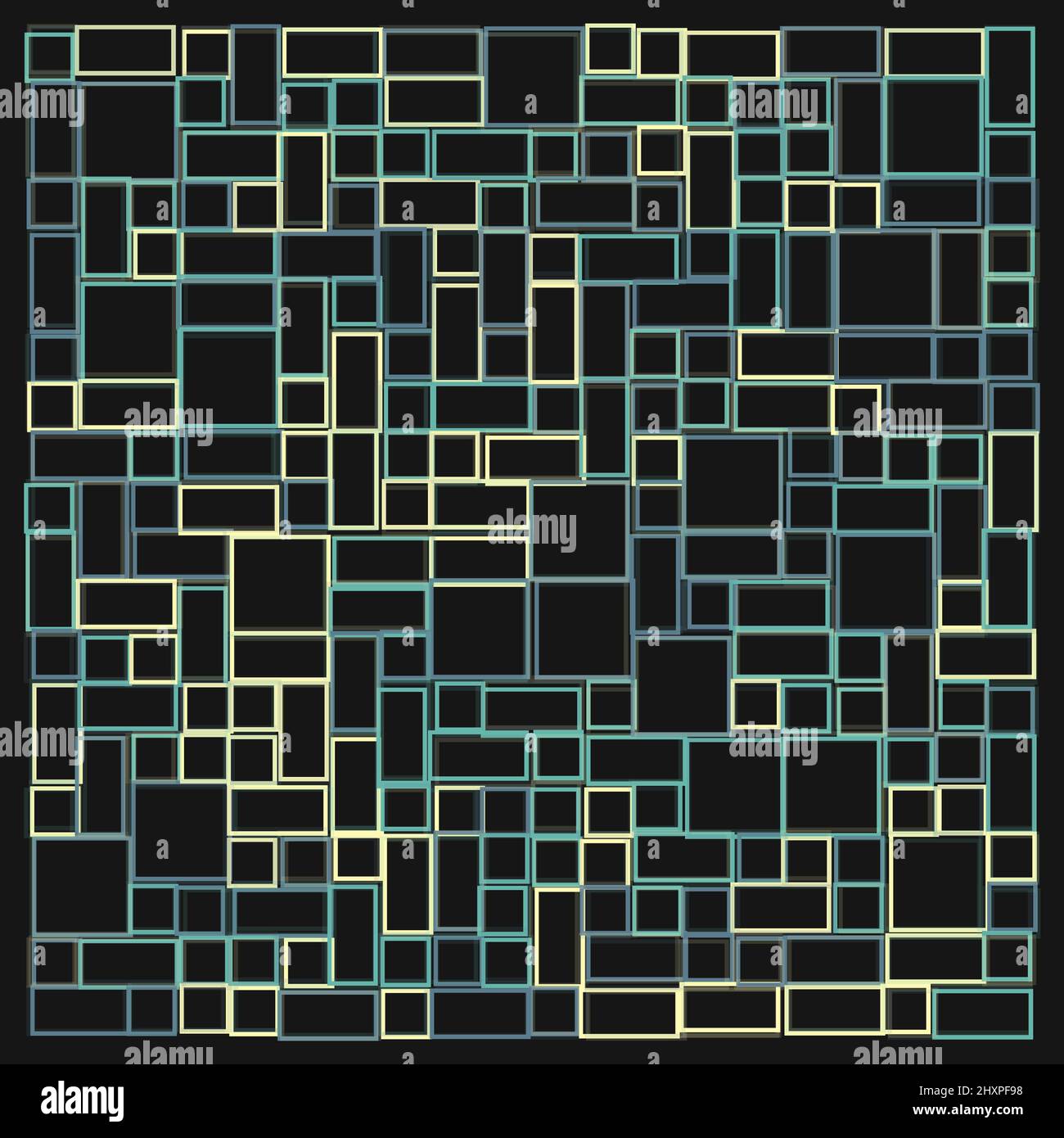 Abstract Offset Quads generative art background art illustration Stock ...