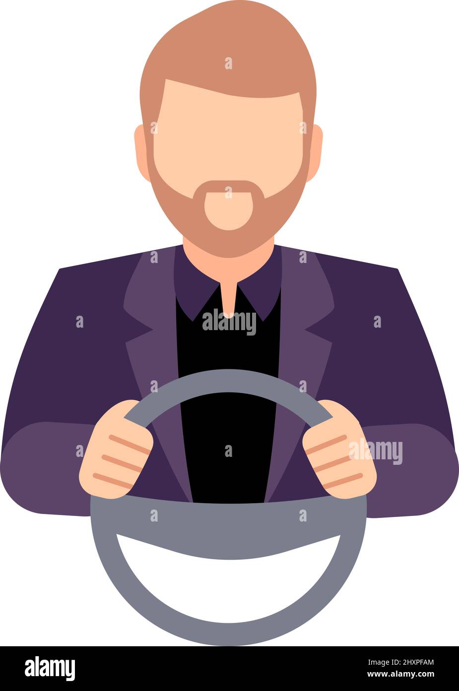 Driving person icon. Car travel symbol. Man steering auto Stock Vector ...