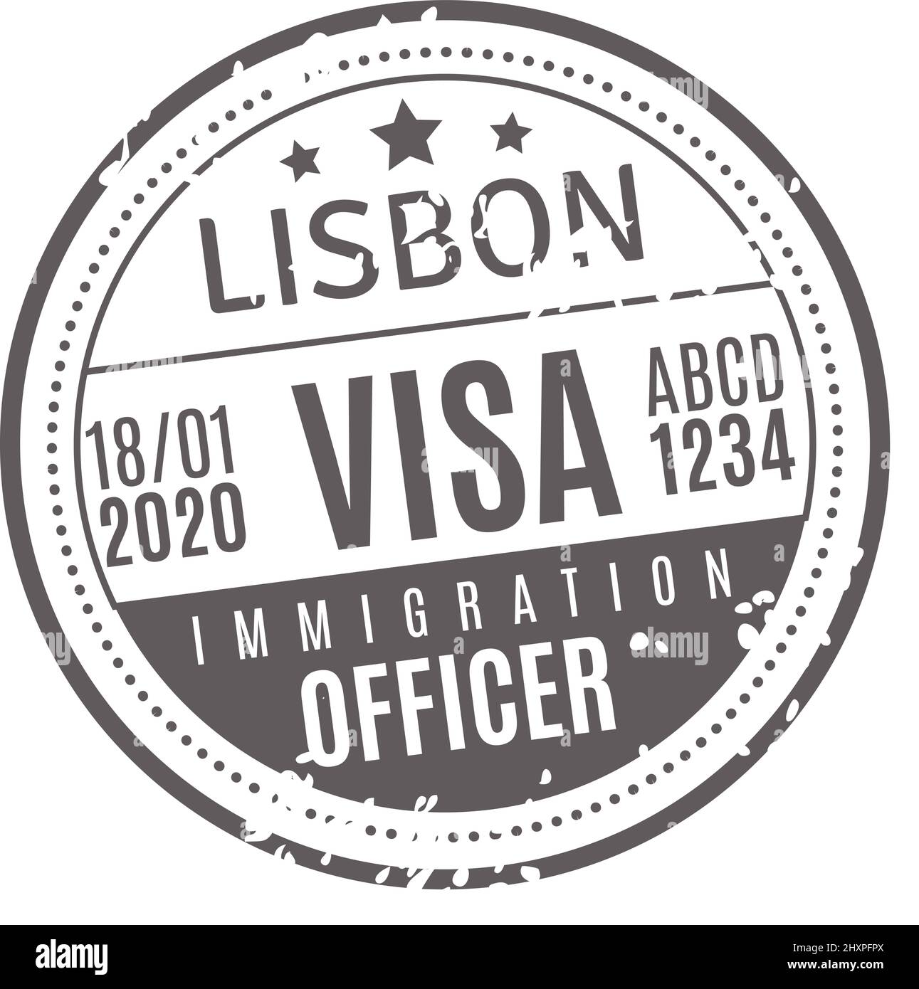 Lisbon airport passport hi-res stock photography and images - Alamy