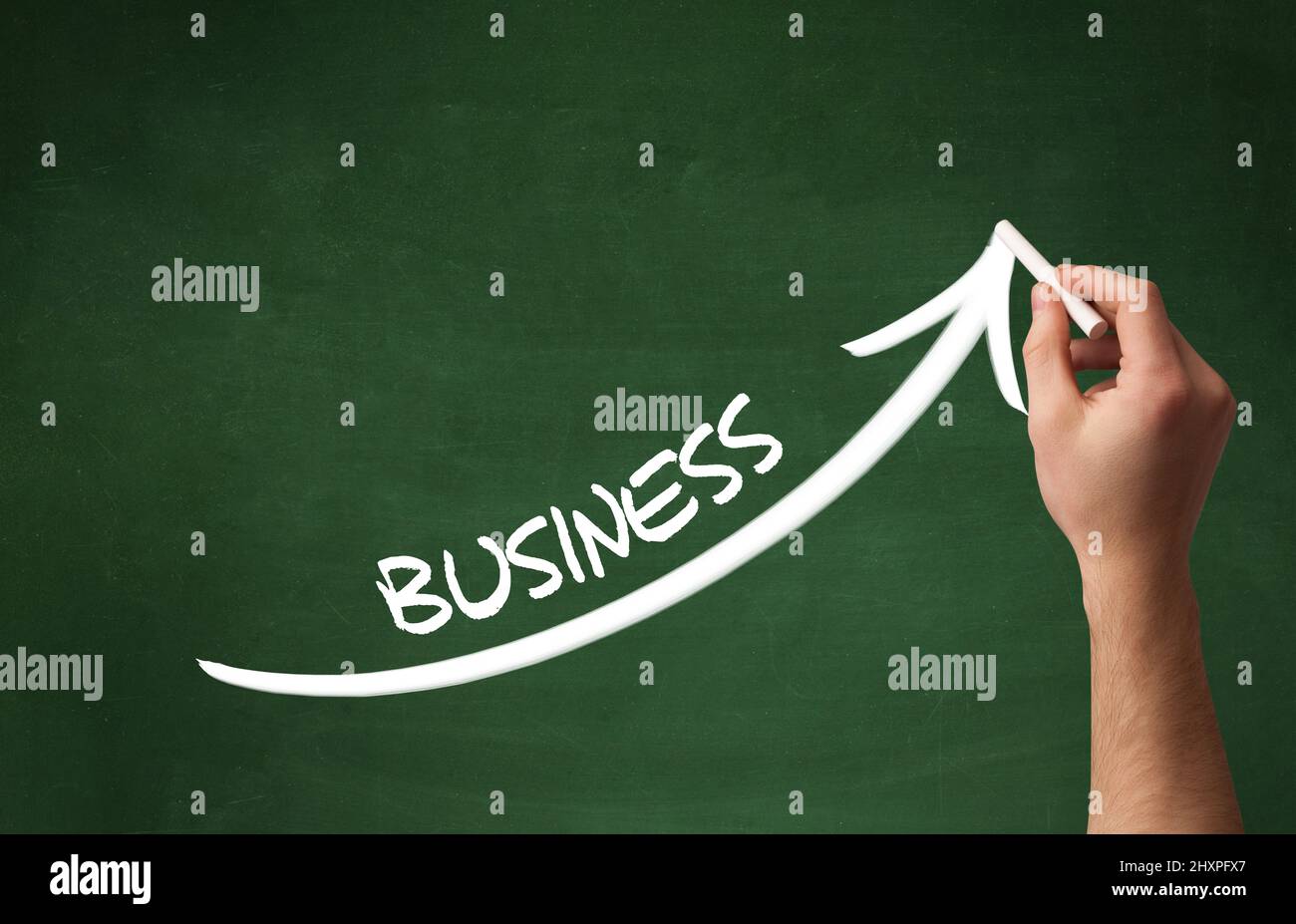 Hand drawing business concept concept Stock Photo - Alamy