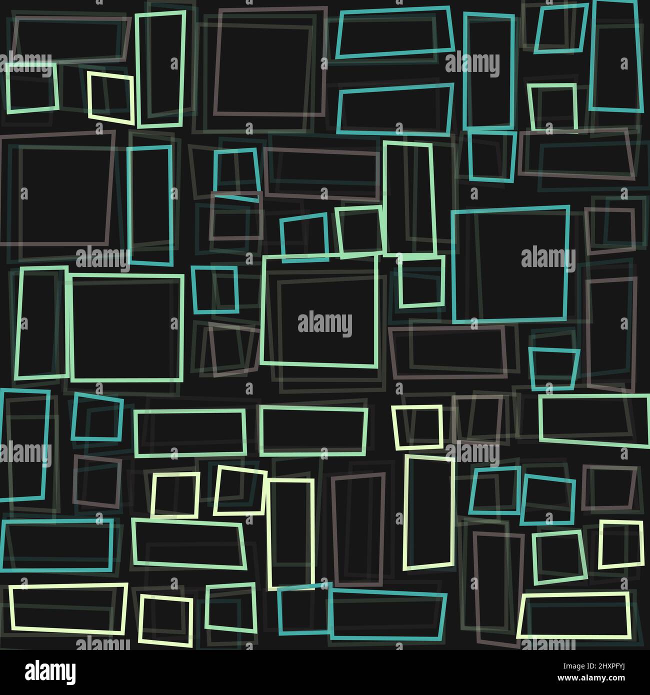 Abstract Offset Quads generative art background art illustration Stock ...