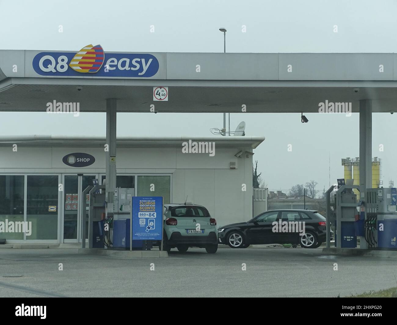 Lombardy, Italy - 14th march 2022 Rising prices tags and labels of ...