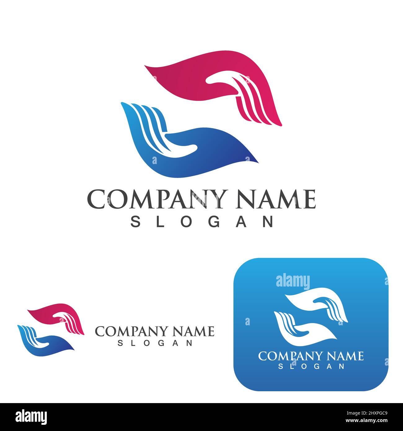 Hand care logo and symbol vector template Stock Vector Image & Art - Alamy