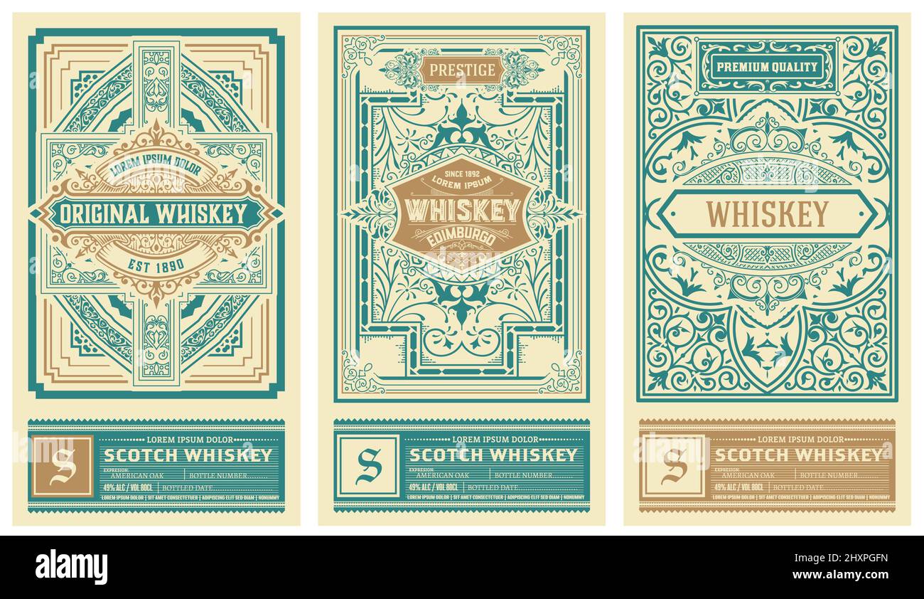 Set of 3 vintage labels for packing Stock Vector Image & Art - Alamy