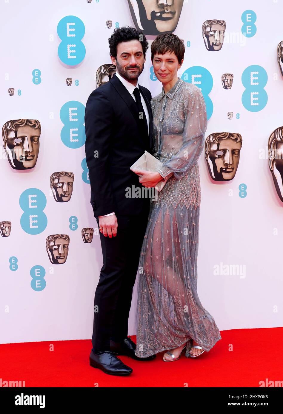 Morgan Spector and Rebecca Hall attending the 75th British Academy Film ...