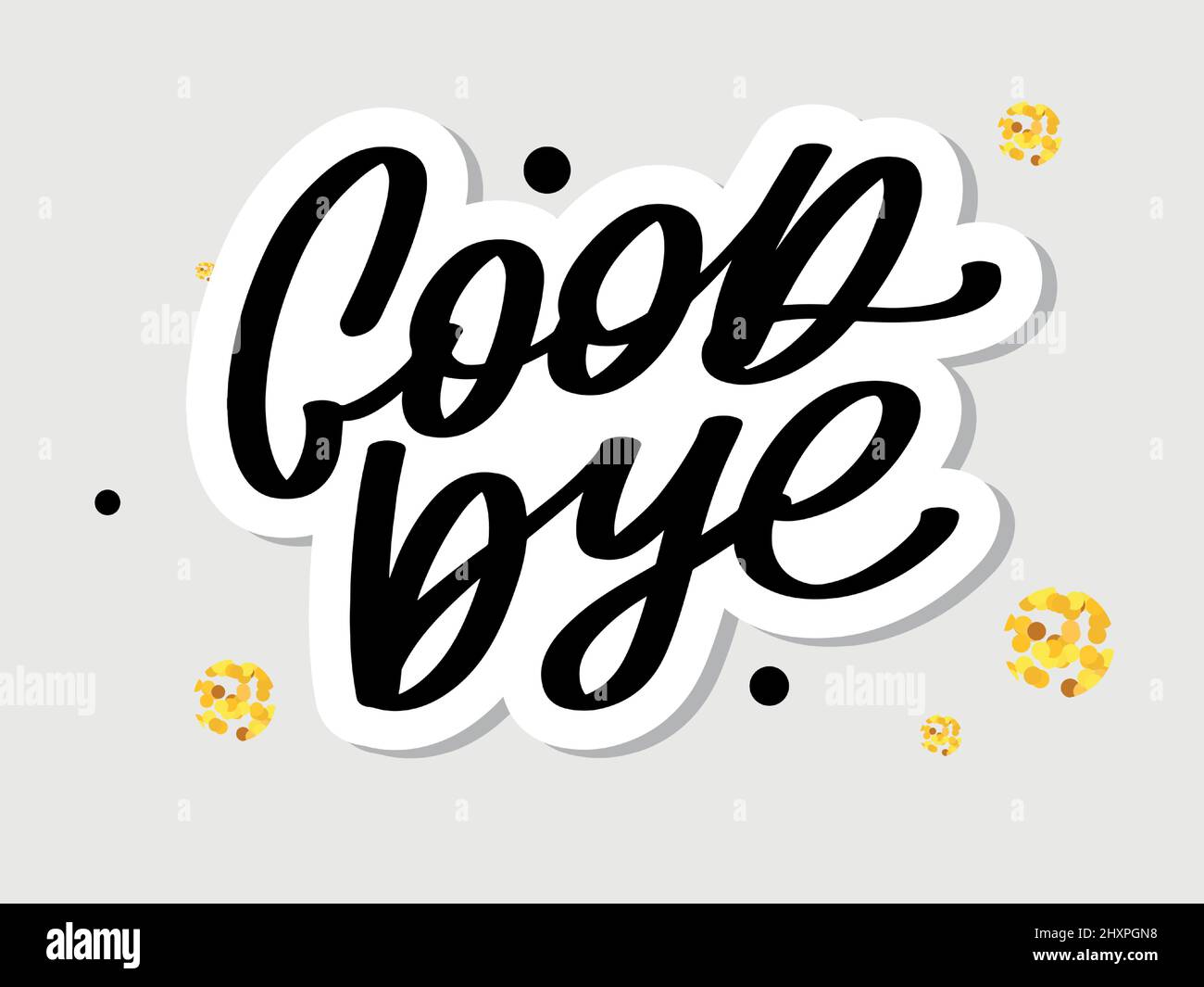 Writing farewell Stock Vector Images - Alamy