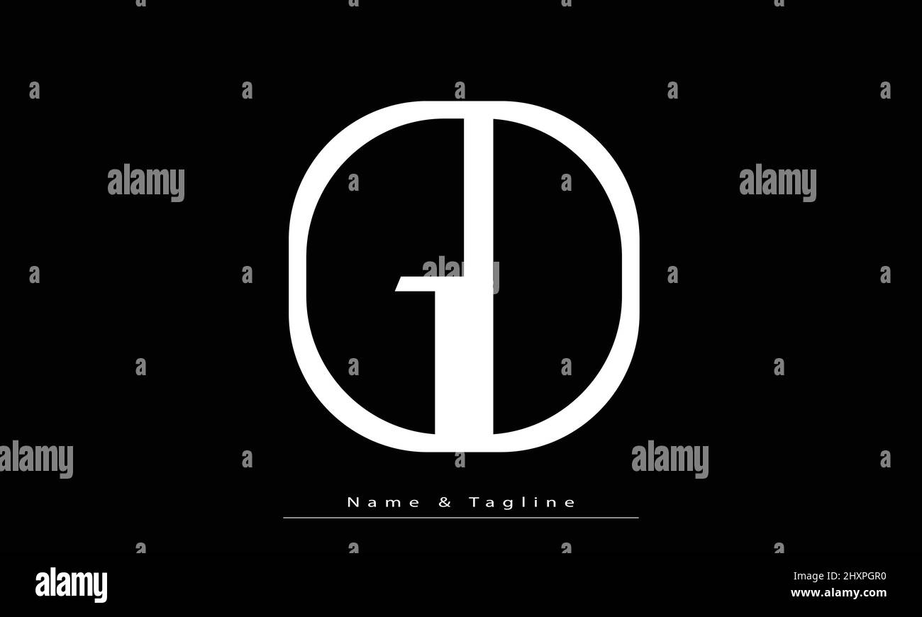 Gd minimal logo Black and White Stock Photos & Images - Alamy