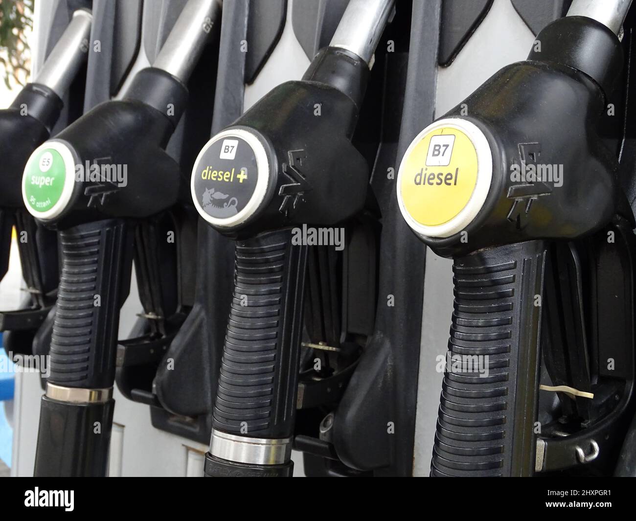 Lombardy, Italy - 14th march 2022 Rising prices tags and labels of ...