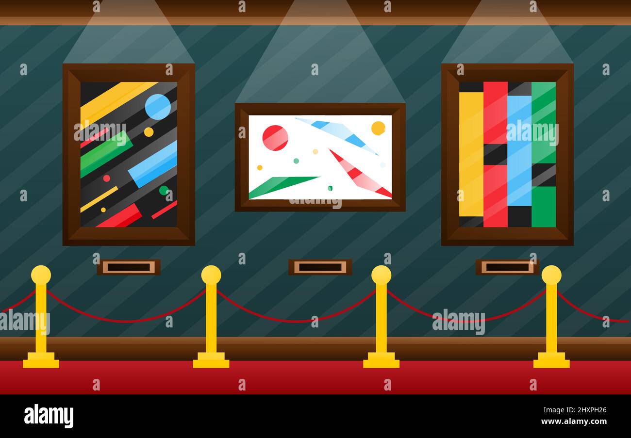 Art gallery hall Stock Vector Image & Art - Alamy