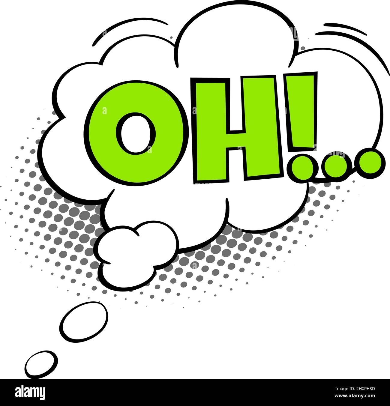 Oh comic word. Emotional reaction in pop art style Stock Vector Image ...