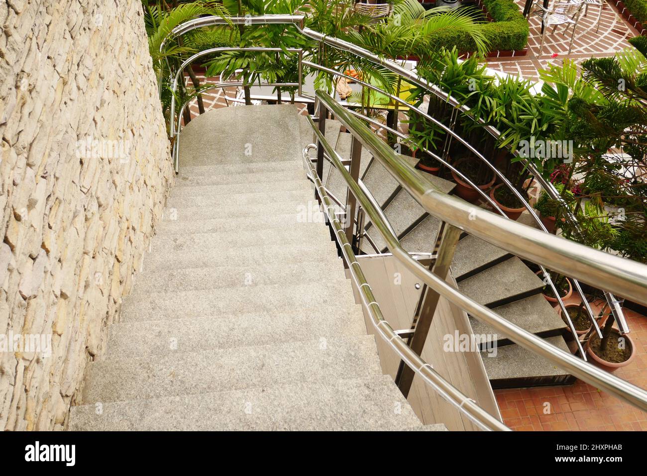 granite Stairs in the city top view Stock Photo - Alamy
