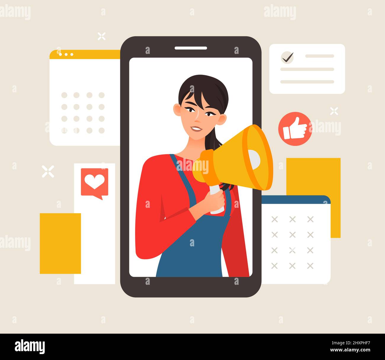 Female influencer icon Stock Vector Images - Alamy