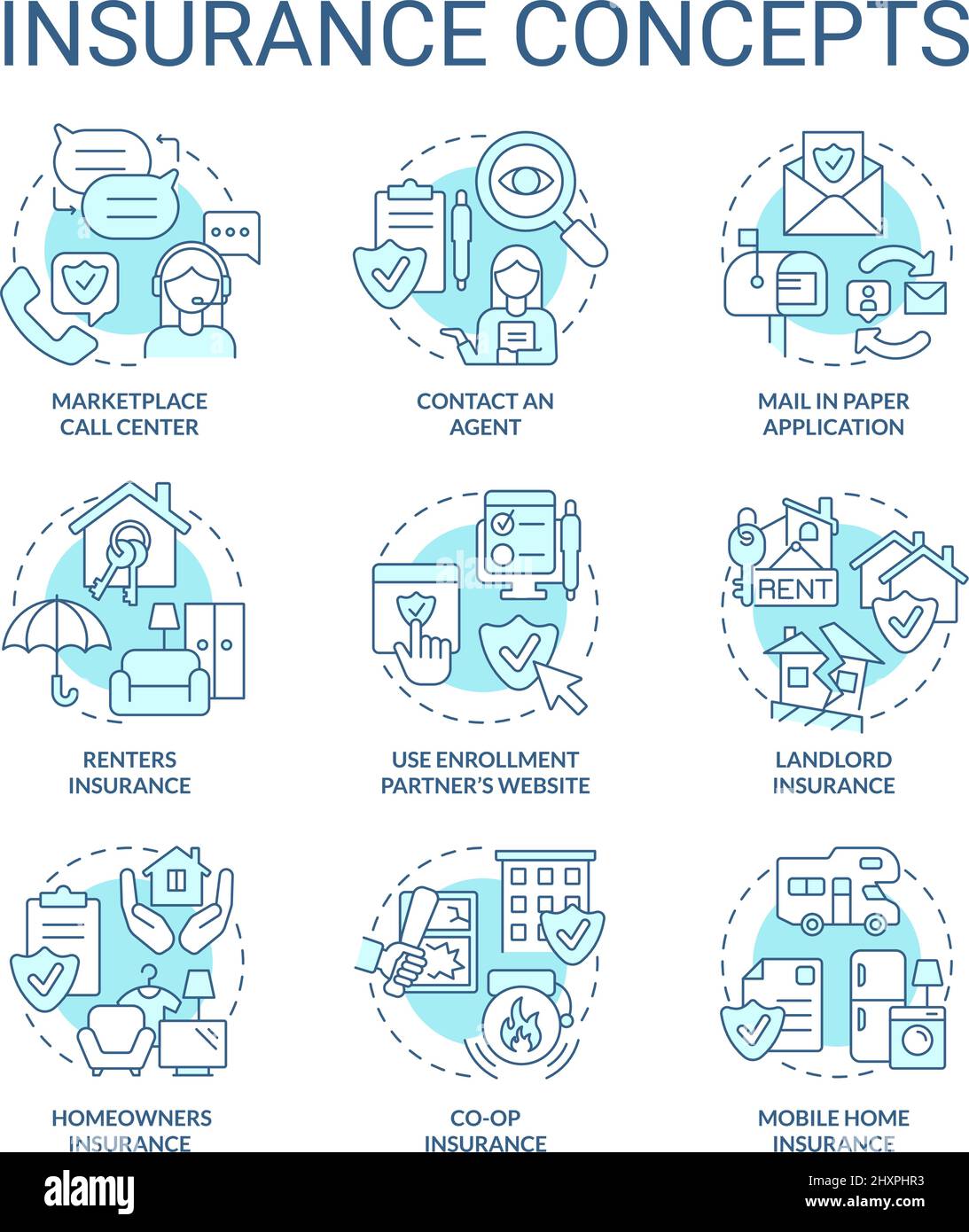 Payment health insurance home Stock Vector Images - Alamy