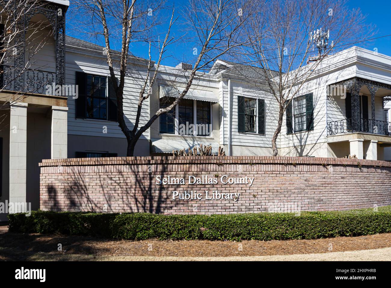 Selma, Alabama, USA-March 1, 2022: Exterior of the Selma Dallas County ...