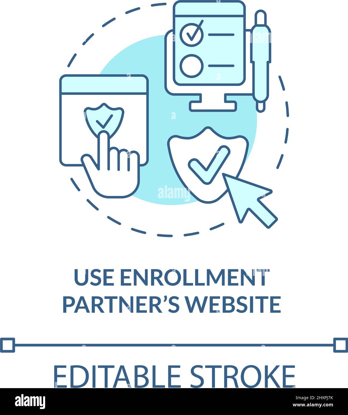 Enrollment process Stock Vector Images - Alamy