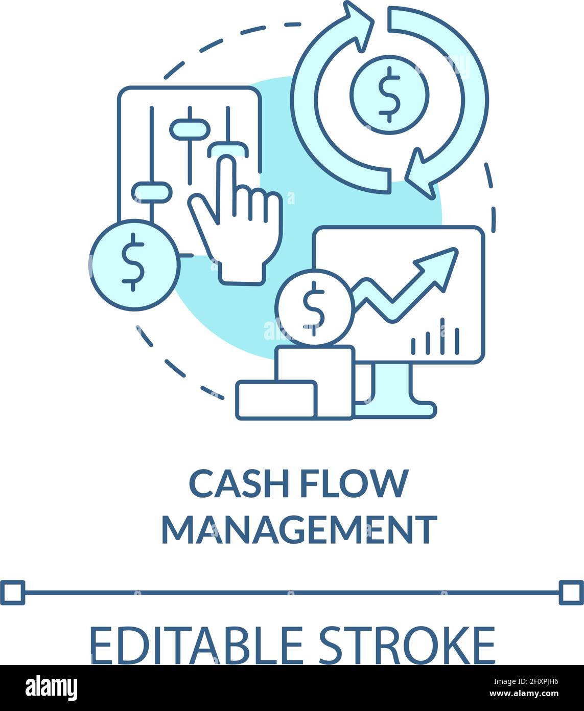 Cash flow management Stock Vector Images - Alamy