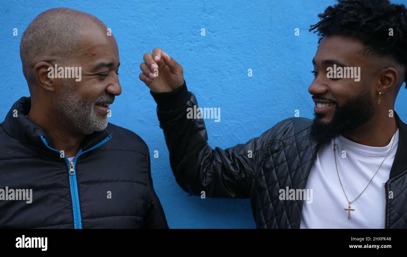 Beautiful father and son tender moment relationship adult son with ...